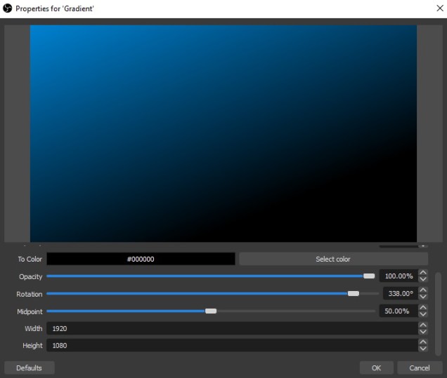 How-To Easily Create Colour Gradients in OBS Without Photoshop or Other ...