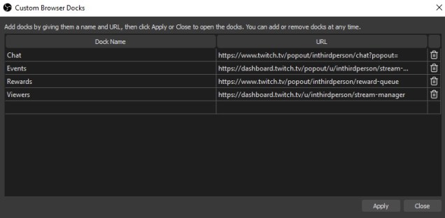 Add the Twitch Chat and Event List in OBS the Easy Way – In Third Person