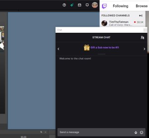 Add the Twitch Chat and Event List in OBS the Easy Way – In Third Person