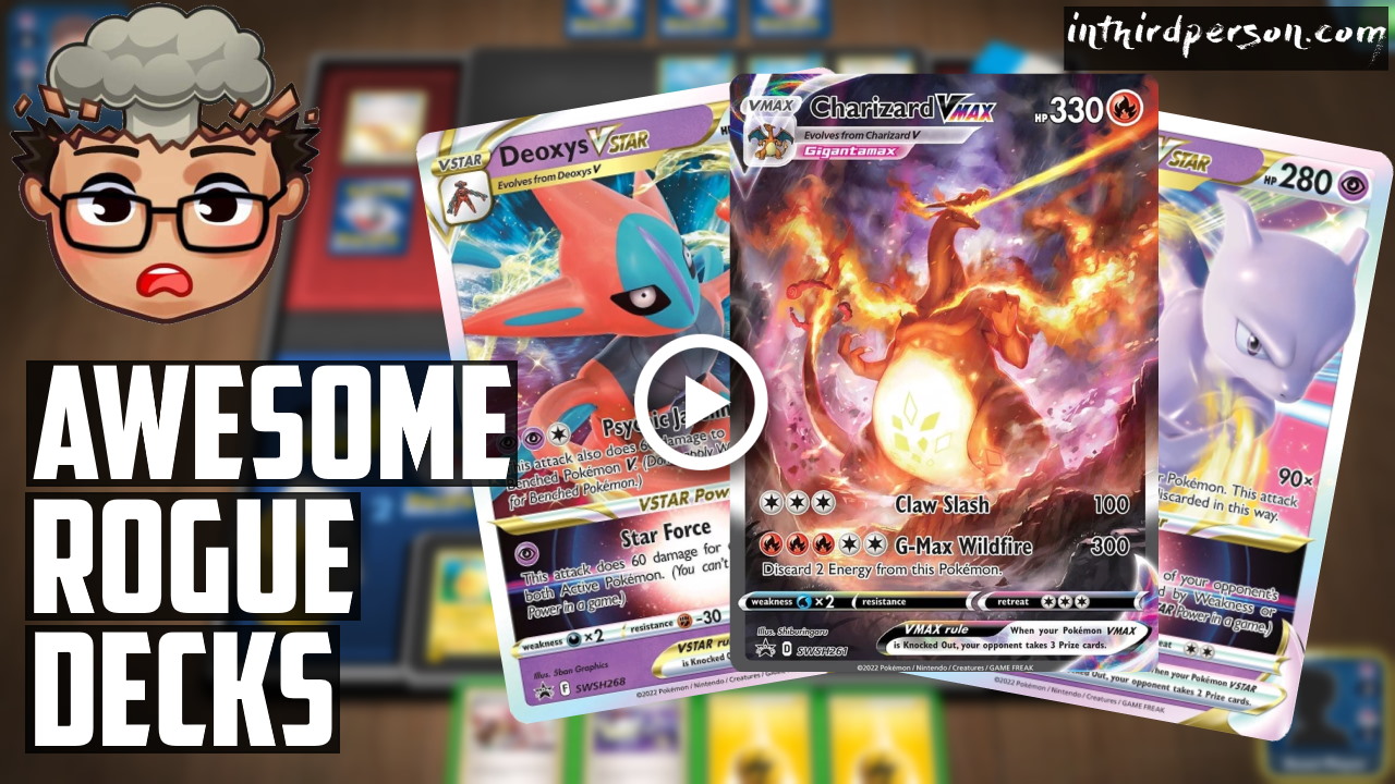 My Fave Pokemon TCG Rogue Decks! (Charizard VMAX, Mewtwo VSTAR, Goodra ...