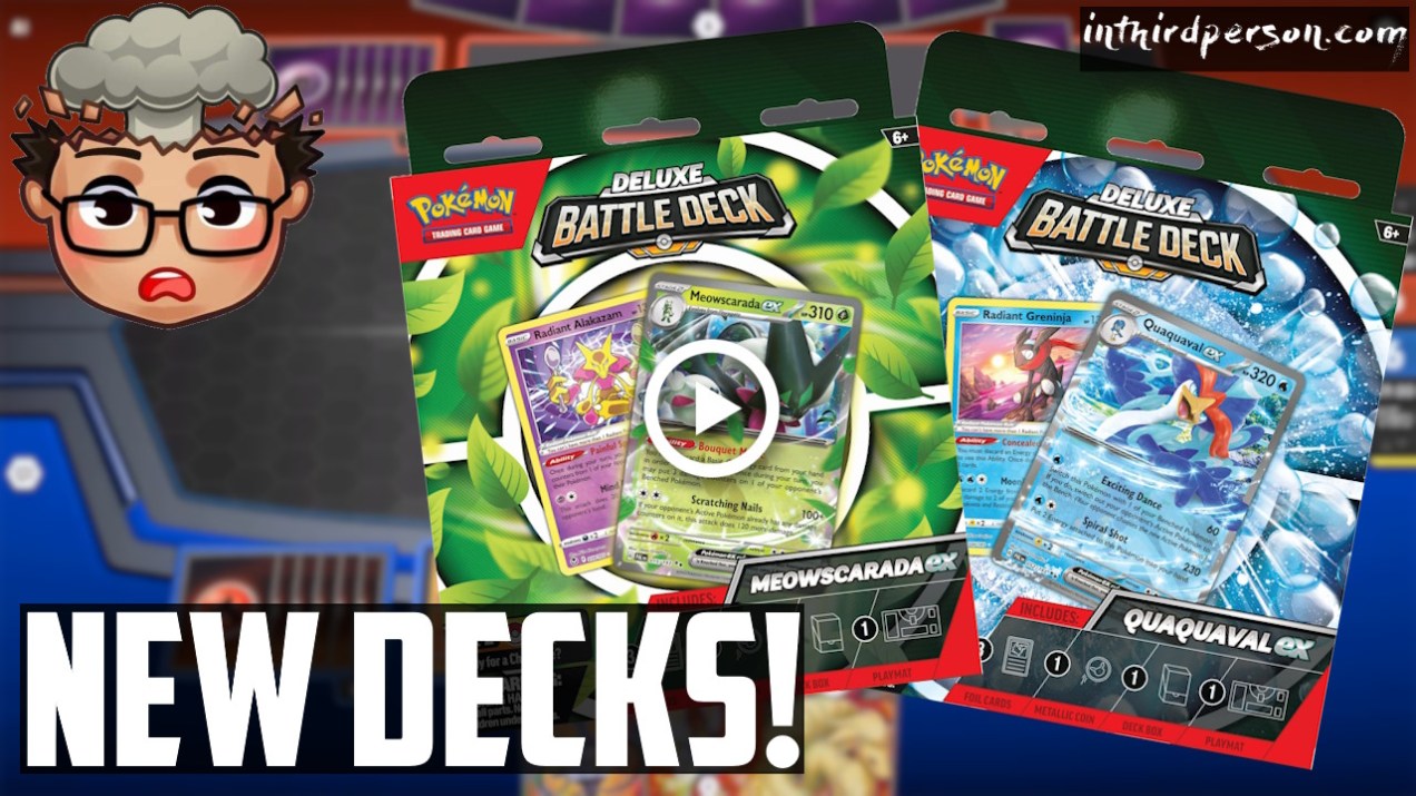 NEW Pokemon TCG Deluxe Battle Decks featuring Quaquaval ex and ...