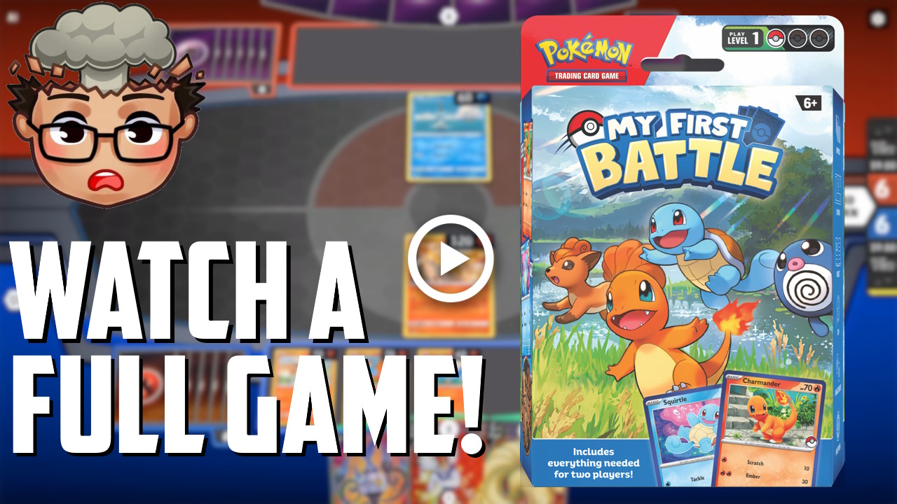 Watch Pokemon TCG My First Battle in action! FULL SETUP AND GAMEPLAY ...